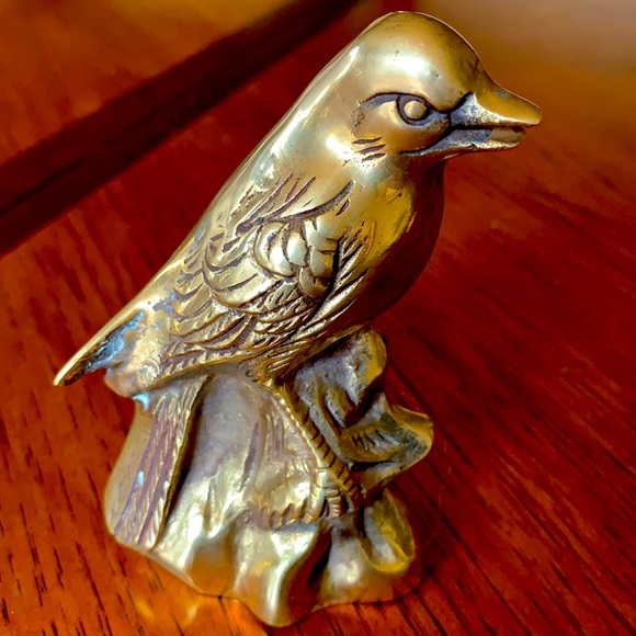 Other | Vtg Brass Finch A Little Over 4 Tall In Good Condition Very ...